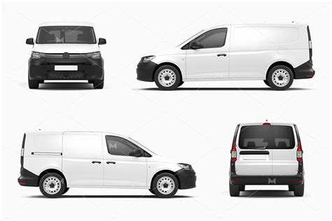 Volkswagen Caddy Maxi Van Mockup Behance