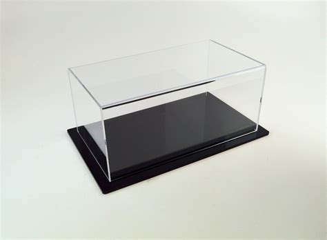 Model Car Display Presentation Case 1 18 Scale Clear Black