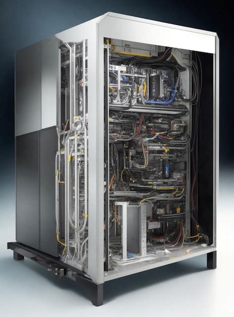 Premium Ai Image Colorful Super Computer