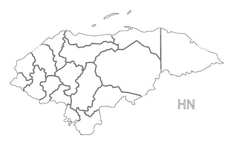 Printable Honduras Region Map Free Download And Print For You