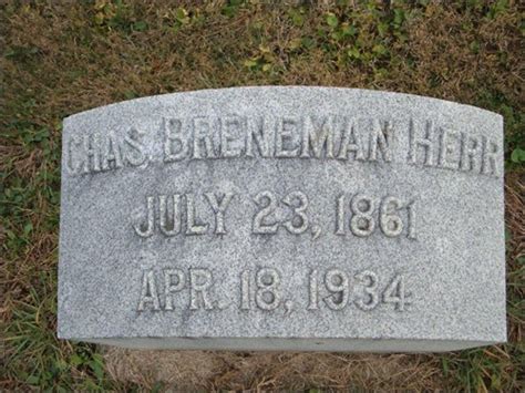 Charles Breneman Herr 1861 1934 Mémorial Find A Grave