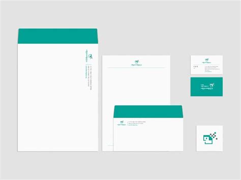 Slowalk Blog 레터 헤드 봉투 디자인 명함