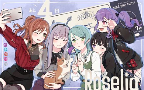 7th Anniversary Countdown 4 Days Roselia Official Art List Bang