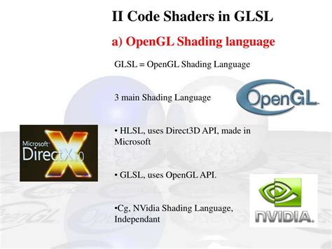 PPT GLSL Basics PowerPoint Presentation Free Download ID