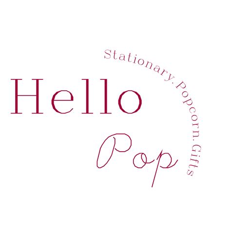 Hello Pop Stationary Popcorn Ts