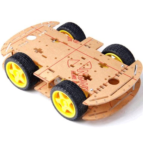 Kit Chassi 4wd Smart Robô Para Arduino