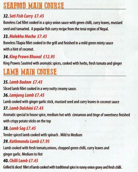 Menu At Monkey Temple Restaurant London