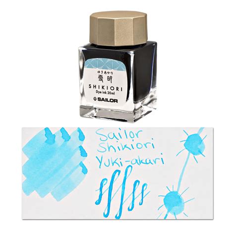 Sailor Shikiori Bottled Ink In Yuki Akari Snow Light Blue 20 Ml