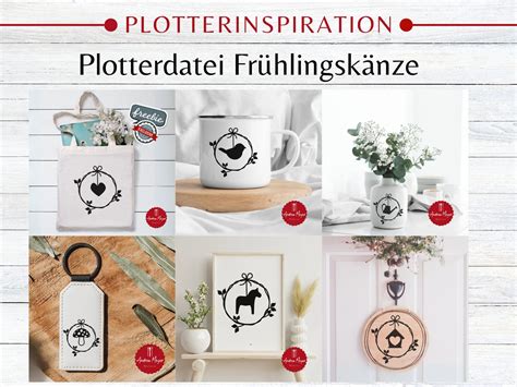 Frühlingskränze Für Deinen Plotter 8 Diy Plotter Ideen