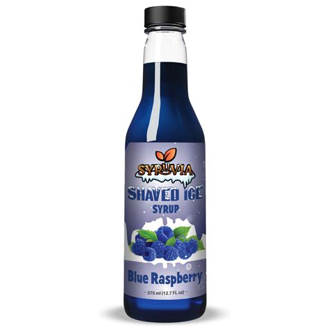 Shaved Ice Blue Raspberry Syrup Syruvia