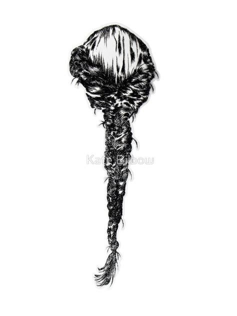 Fishtail Braid Drawing Free Download On Clipartmag