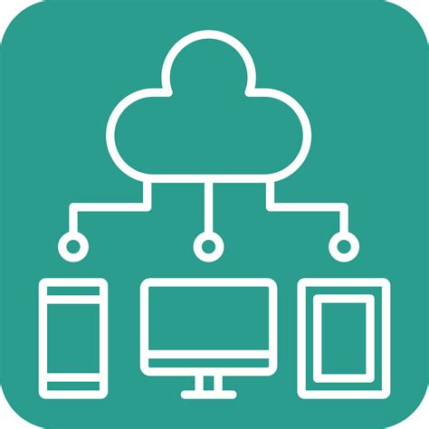 Cloud Computing Line Round Corner Background Icons 14724579 Vector Art At Vecteezy