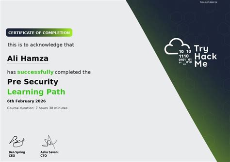 Cybersecurity Tryhackme Presecurity Cybersecurity101 Infosec