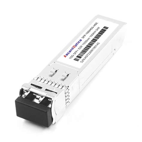 10g Sfp Ezr 1550nm 100km Transceiver Ascentoptics