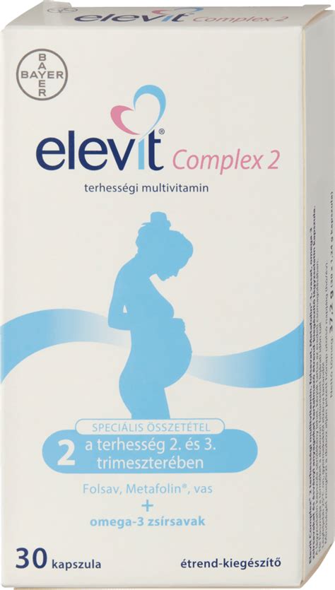 Elevit Complex 2 Multivitamin A Terhesség 13 Hetétől 30 Db Dmhu