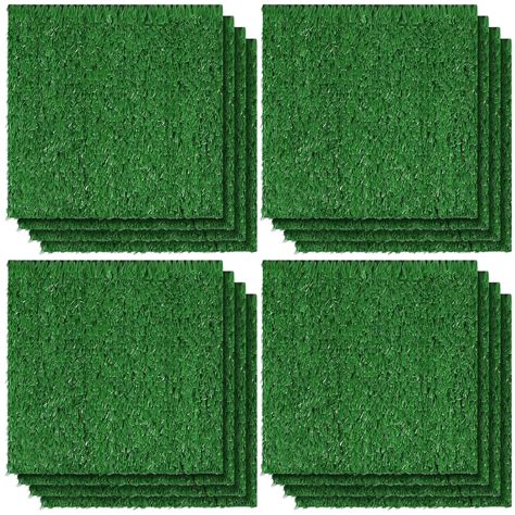 Artificial Grass Squares Synthetic Grass Placemats Mat Turf Patch