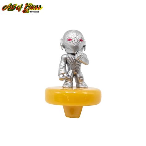 Glass Carb Cap W Acrylic Cartoon Character Assorted Characters Art Of Glass Retail