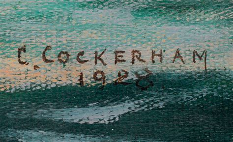 Charles Cockerham Olja På Duk Signerad Och Daterad 1928 Bukowskis