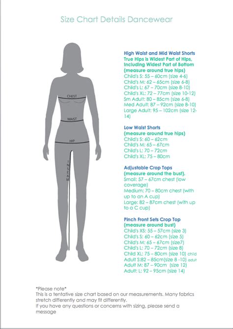 The Leotard Sizing Chart