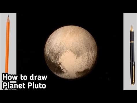 Planet Pluto Drawing