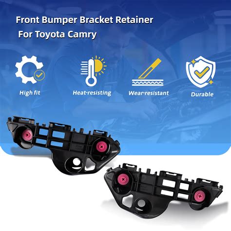 2018 2021 Camry Bumper Support Bracket Set Karpal Front Bumper Bracket