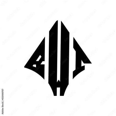 Bwi Letter Logo Design Bwi Modern Letter Logo With Black Background