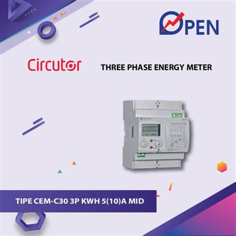 Jual Three Phase Energy Meter Tipe Cem C30 3p Kwh 510a Mid Circutor