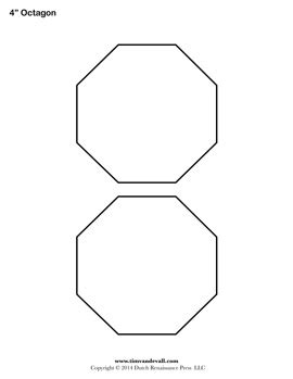 Free Printable Octagon Templates Blank Octagon Shape Pdfs