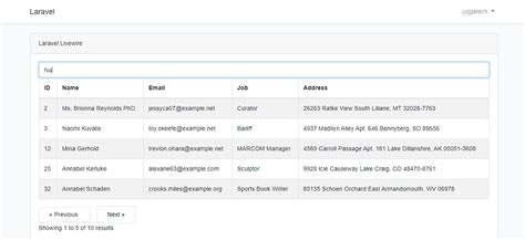Build Laravel Livewire Pagination With Search Example JogjaTech Web
