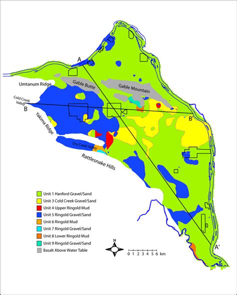 5 Distribution Of Hydrogeologic Units At The Top Of The Model Maximum