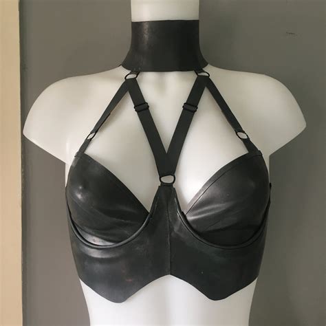 Latex Bondage Bra Eustratia