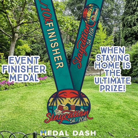 Staycation 5k 10k 13 1 Finisher Medal Medal Dash