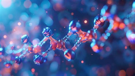 A Mesmerizing Abstract Representation Of Molecular Bonds Showcasing The Intricate And