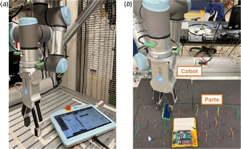 Collaborative Assembly Workstation Showing A The Single Armed Ur3e