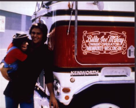 Greg Evigan With Monkey Next To Truck In Bj And The Bear Photo Print