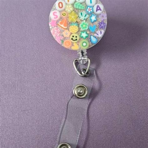 Personalized Resin Badge Reel Custom Badge Reel Nurse Id Holder