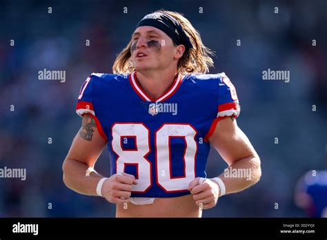 New York Giants Wide Receiver Gunner Olszewski 80 Looks On Prior To An Nfl Football Game