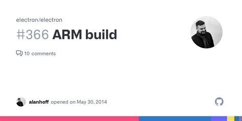 Arm Build · Issue 366 · Electronelectron · Github