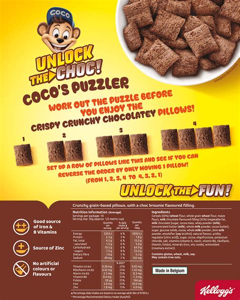 Kelloggs® Coco Pops® Pillows Choc Brownie Flavour Kelloggs Australia
