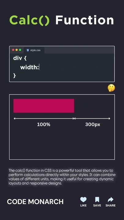Master Css Calc Function Secret Trick For Responsive Layouts Webdevelopment Css