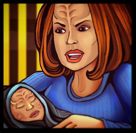 Belanna Torres With Miral Paris Voyager Art Star Trek Voyager Star
