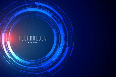 Free Futuristic Technology Data Visualization Banner Free Vector Nohat Cc