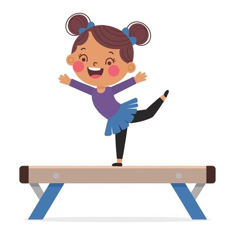 Gymnastics Clipart On Beam