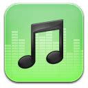Music Green Icon Cold Fusion Hd Iconpack Chrisbanks2