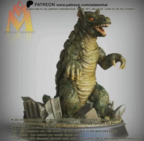 Gorgo Kaiju Figure 12k High Quality 3d Printed Figurine Fantasy