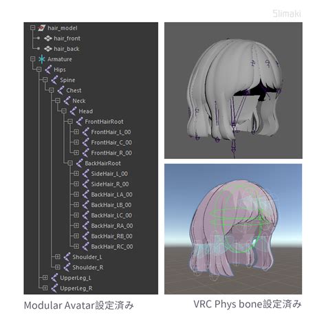 【vrc Hair】kipfel Lapwing対応・ゆるふわショート Short Permed Slimaki Booth