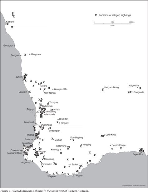 Figure 1 From Reports Of Alleged Thylacine Sightings In Western