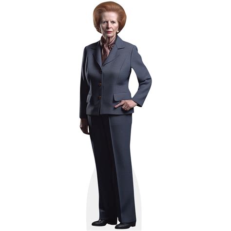 Margaret Thatcher Navy Suit Cardboard Cutout Celebrity Cutouts