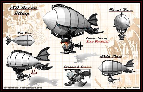 Space Blimp Concept Art