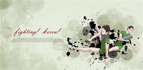 墨迹体操绘画人物素材中国